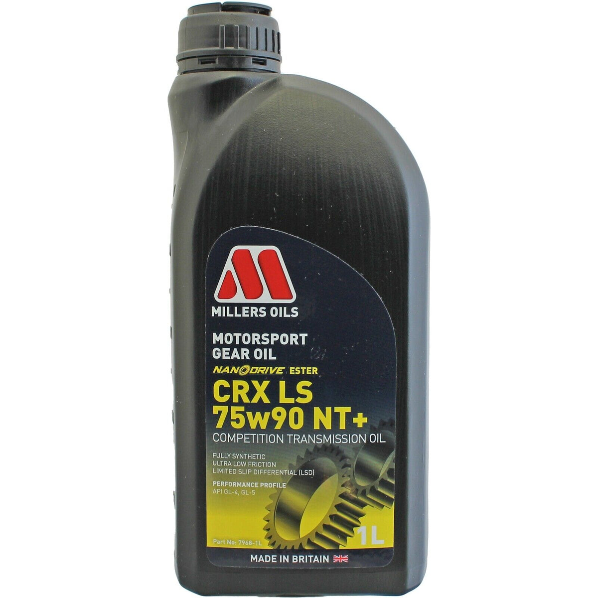 Millers Oils Motorsport CRX LS 75w-90 NT+ Fully Synth Gear Oil - 1L ...