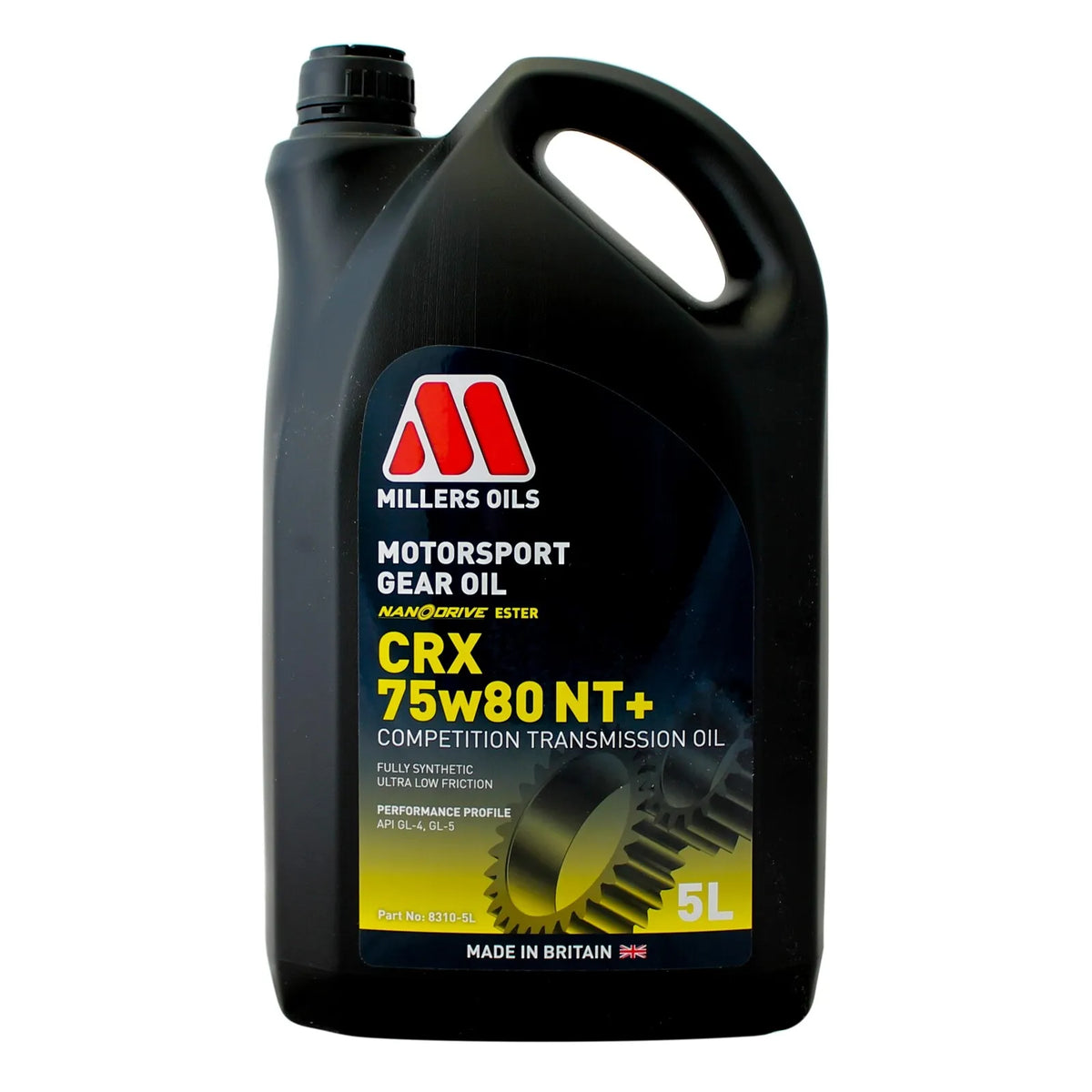 Millers Oils Motorsport CRX 75w-80 NT+ Fully Synthetic Gear Oil 5L ...