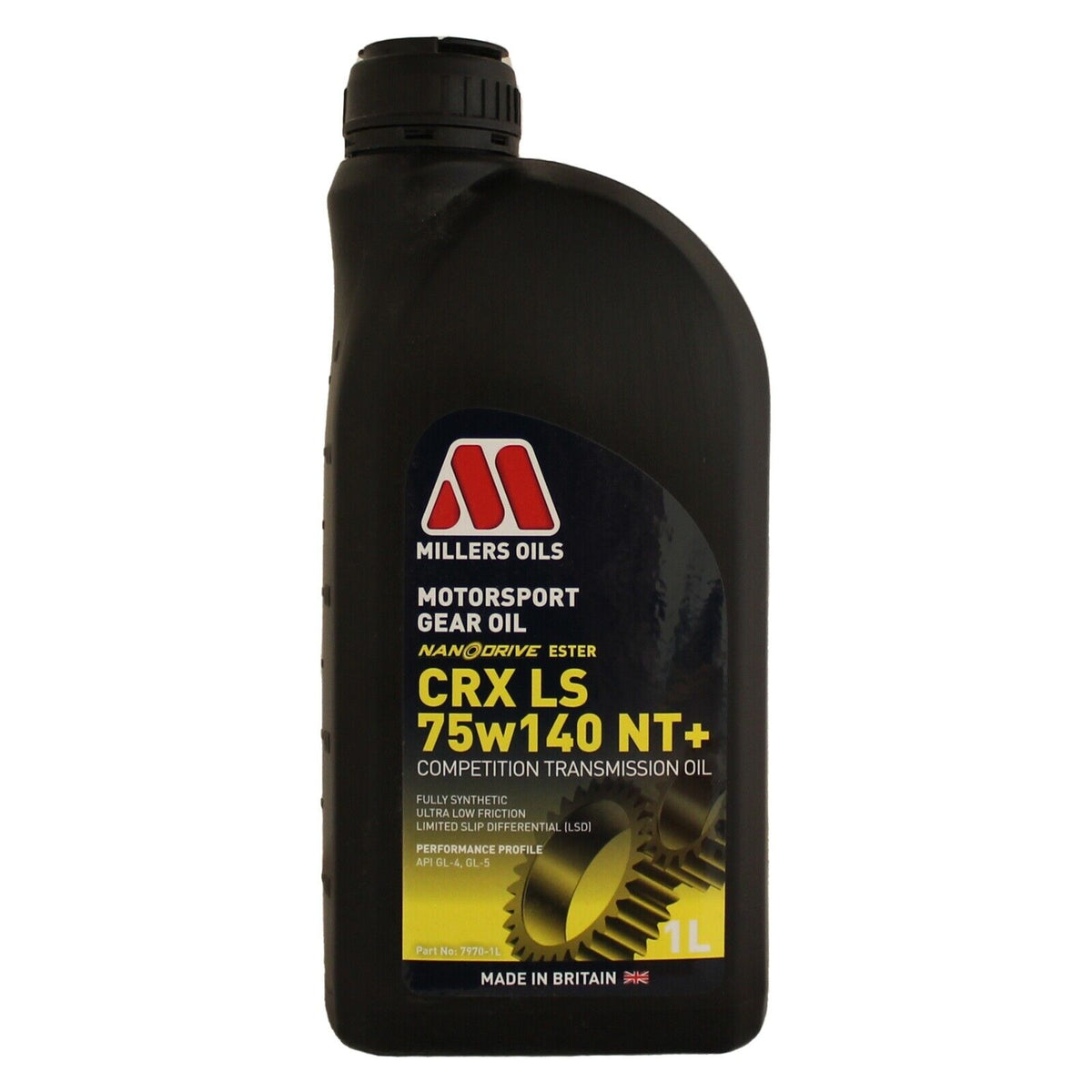 Millers Oils Motorsport CRX LS 75w-140 NT+ Fully Synth Gear Oil 1L ...