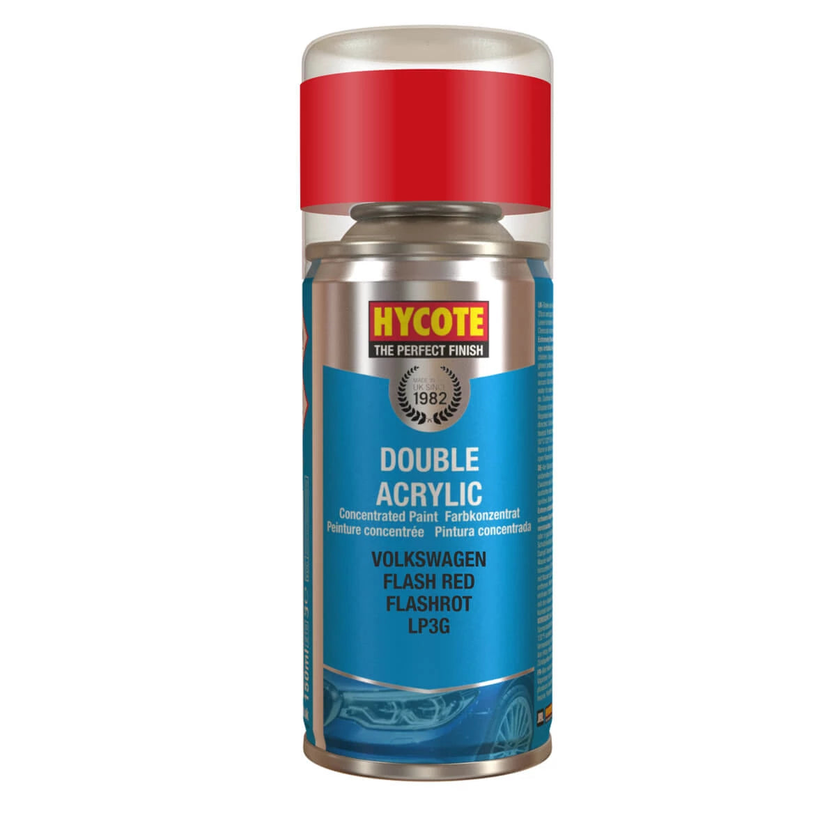 Hycote Volkswagen Flash Red Double Acrylic Spray Paint 150ml – CLZ ...